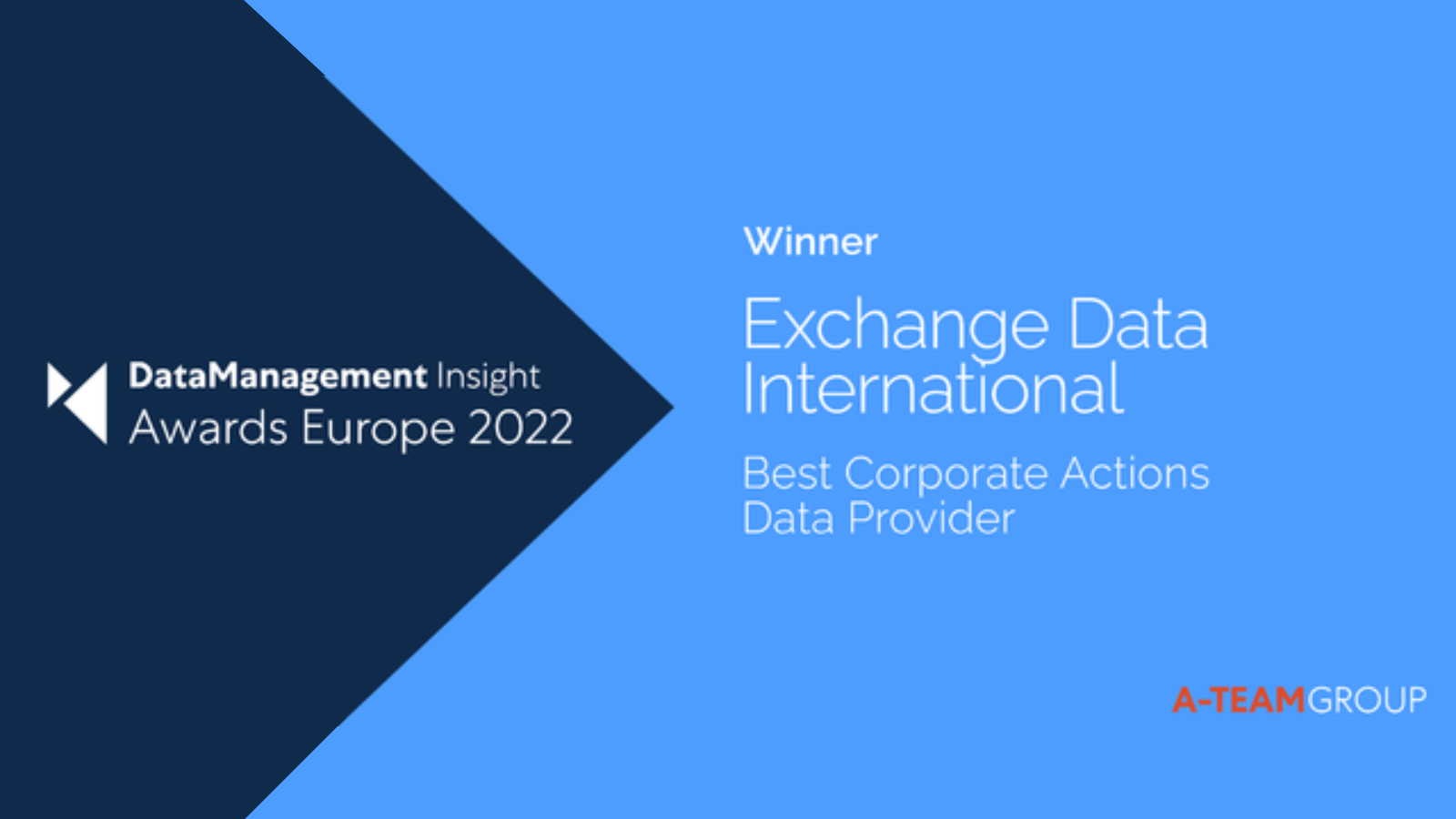 EDI Awarded Best Corporate Actions Data Provider | Exchange Data International